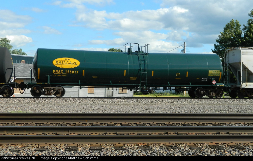 Green Dana RailCare Tanker